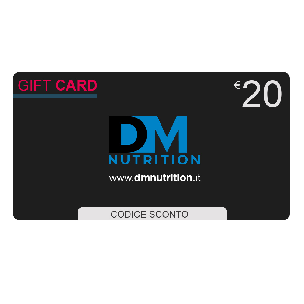 GIFT CARD 20€ Dm Nutrition- idea regalo per il fitness!